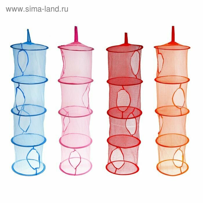 Корзина для игрушек подвесная Дракон, 4 отделения, микс