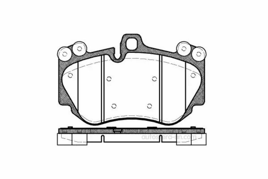 REMSA 114000 1140 00 колодки дисковые п.\ Porsche Cayenne 3.2/4.5 V8 02> диски 19'
