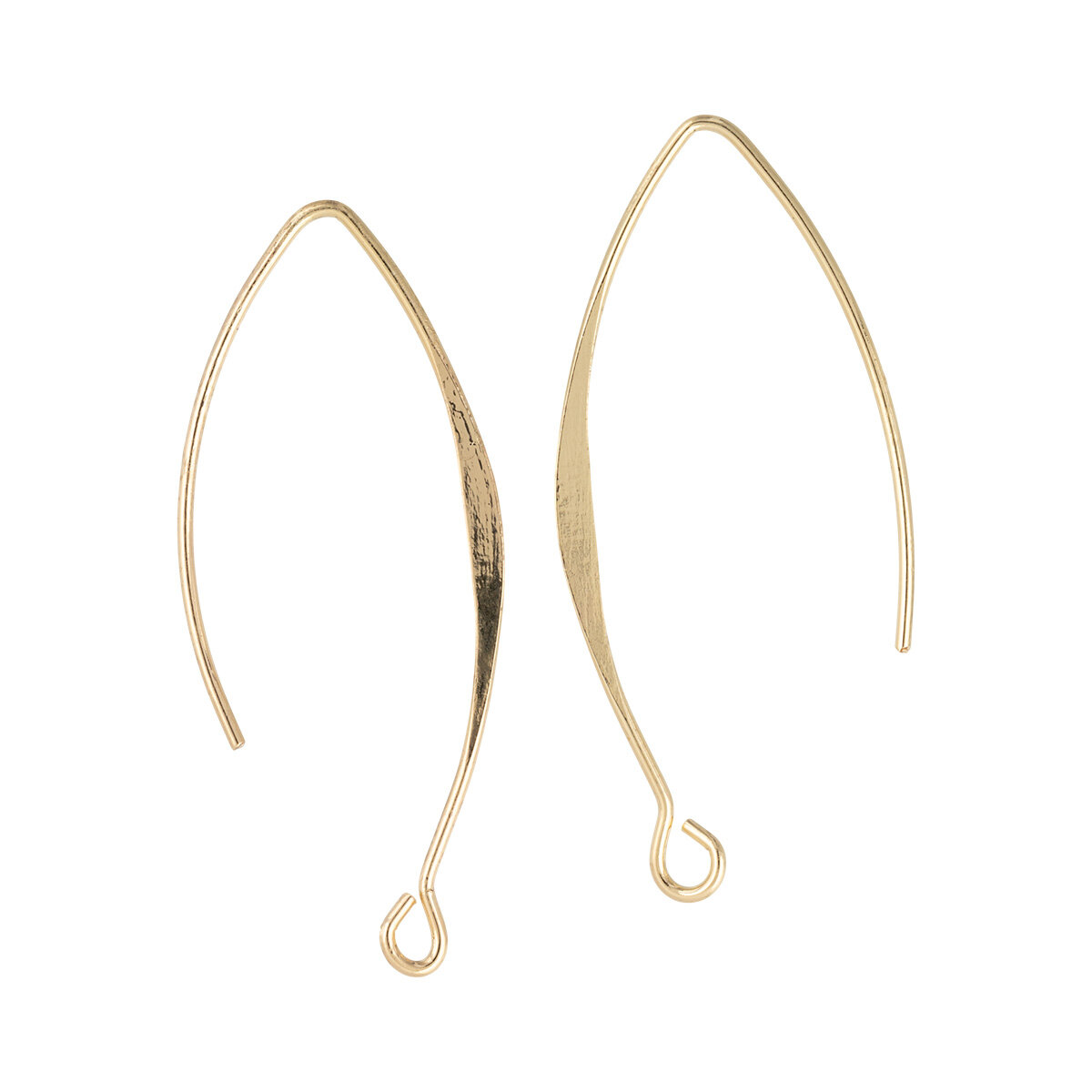 Швензы "Zlatka" FMK-H07 20 х 37.5 мм 2 шт 02 под золото