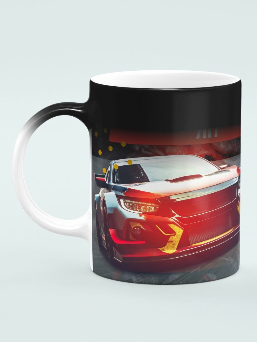 Кружка хамелеон Филя "С именем Ян", использование в СВЧ, керамика, 330мл, 1шт