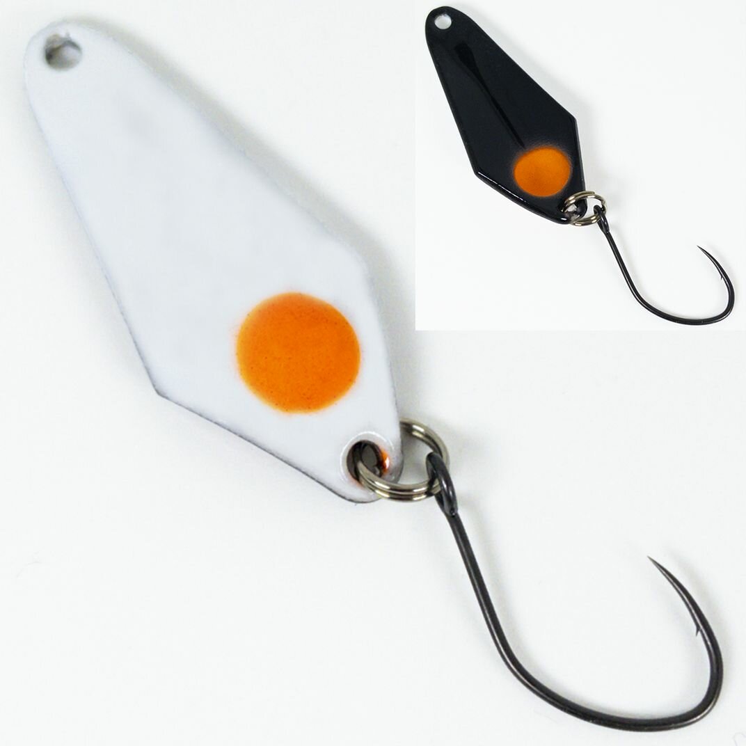 Блесна колебалка Зябликов Ромбик 3.2cм. 1.3гр fluo