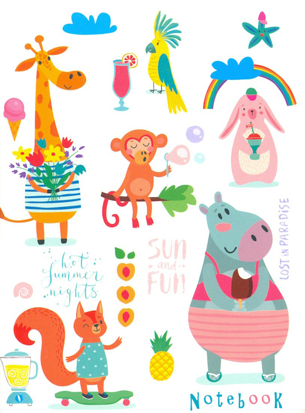 Записная книжка "Каникулы зверят" (64 листа, А6) (С6258-02)