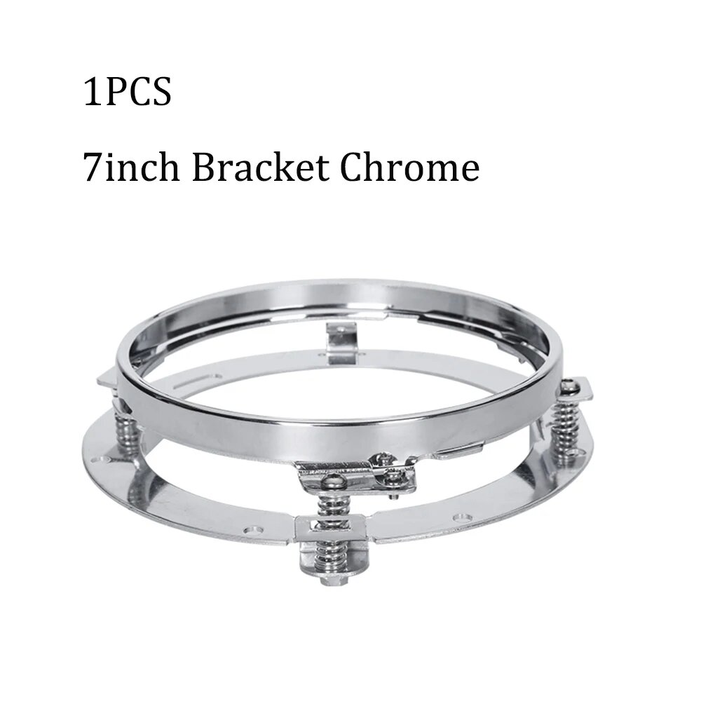 Мотоциклетные 7-дюймовые круглые светодиодные фары для Harley Davidson мотоциклетные гало сигнал поворота DRL вспомогательный мотор светодиодные противотуманные фары Серебряный, 03 Chrome