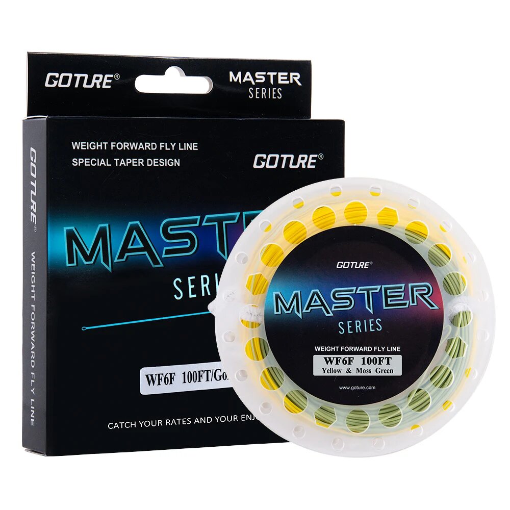 Goture Master WF6F 100ft леска для нахлыста, Зеленый