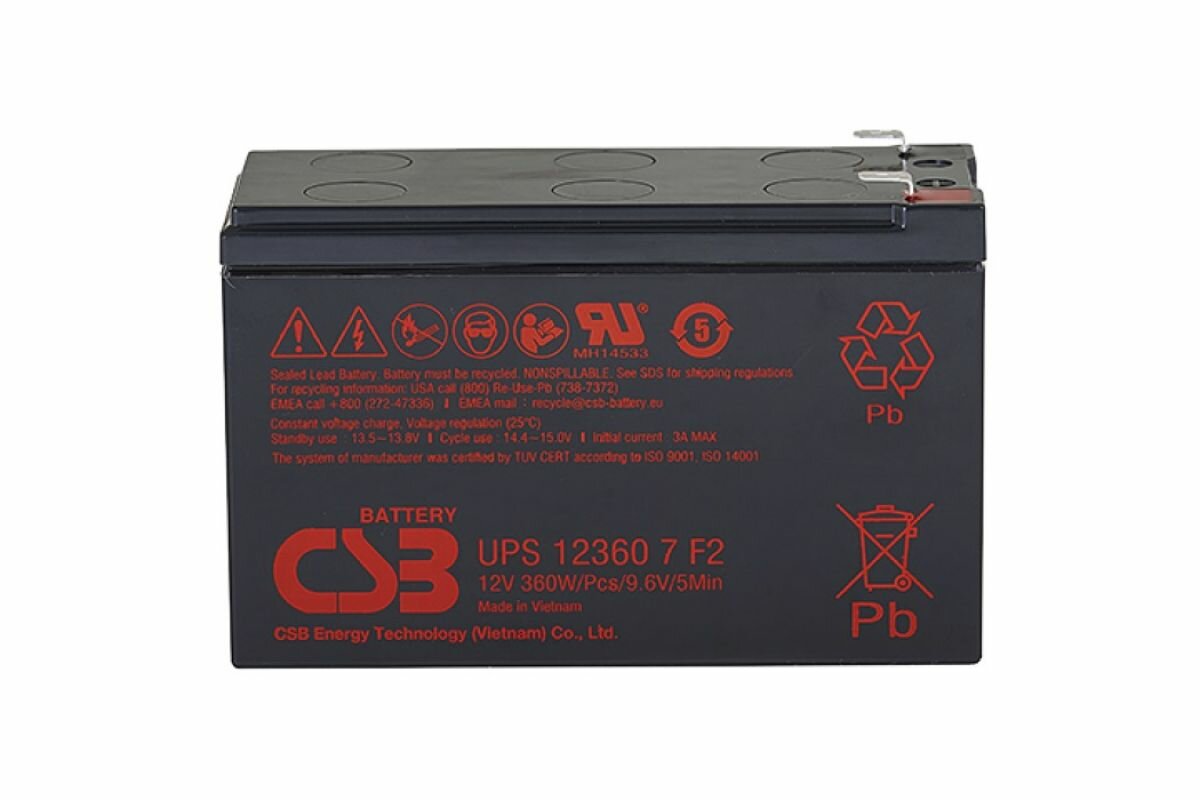 Аккумулятор UPS123607 для ИБП CSB UPS123607F2CSB
