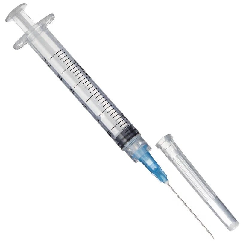 Шприц LEIKO инъекционный трехдетальный 3 мл с иглой 23G х 1 1/4" (0.6х32 мм), 100 шт.