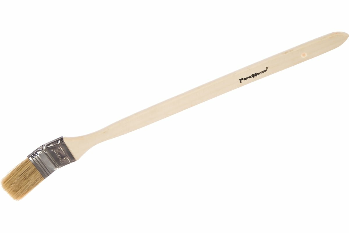 РемоКолор радиаторная кисть 01-2-015 с деревянной рукояткой 1.5' для покраски радиаторов