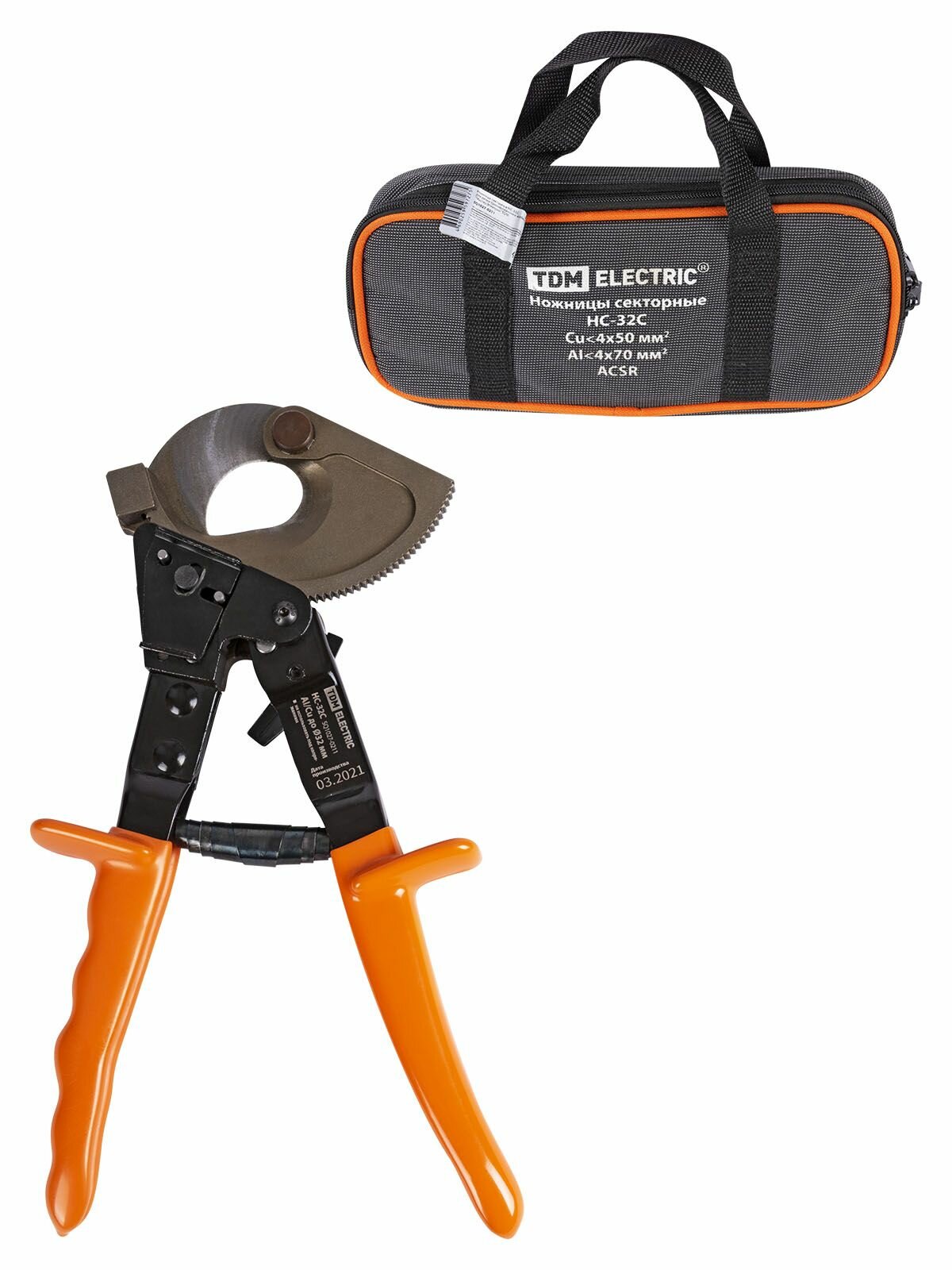 Ножницы секторные НС-32C для резки бронированного кабеля, МастерЭлектрик TDM