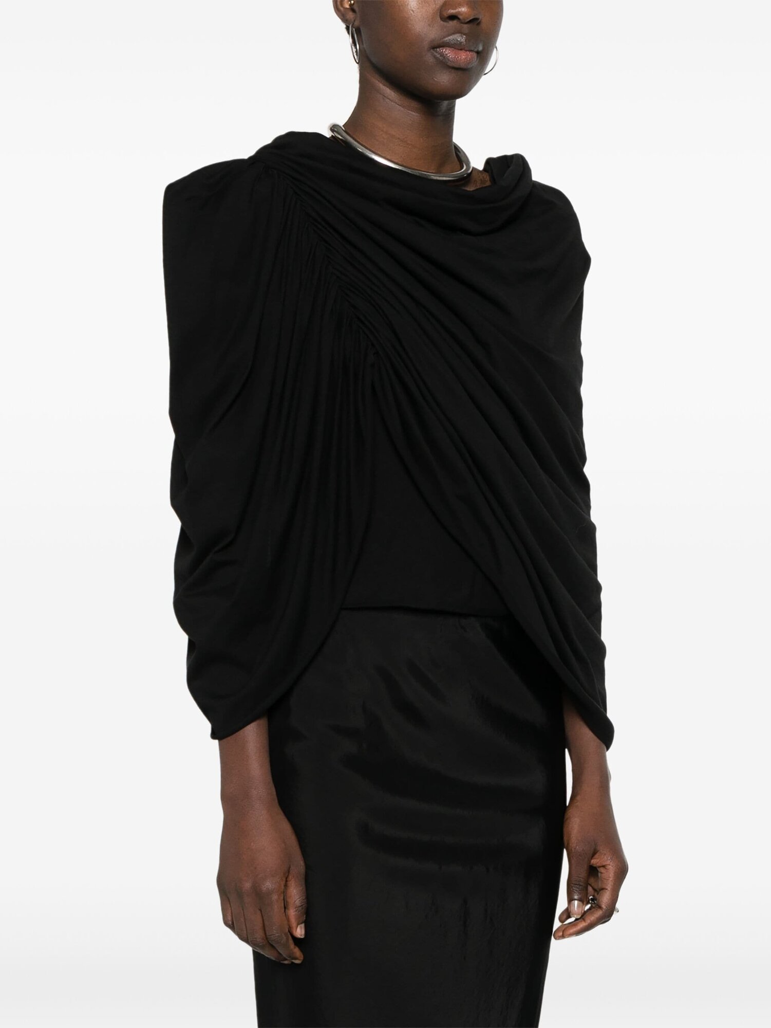 Топ Rick Owens Nun T, размер 42, черный — фото 1