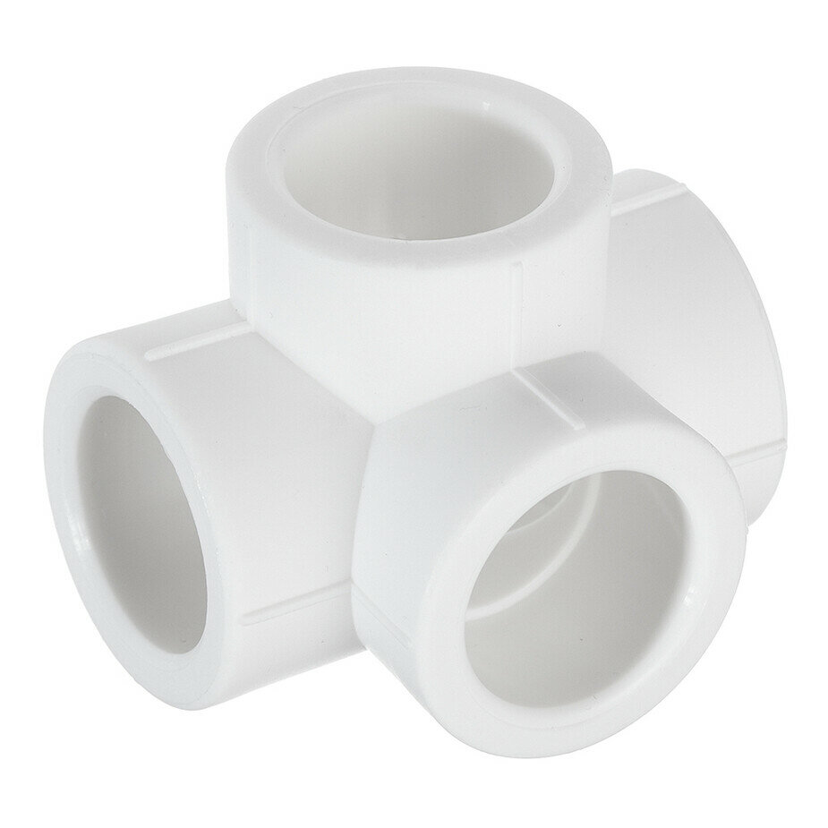 Крестовина полипропиленовая двухплоскостная 25 мм