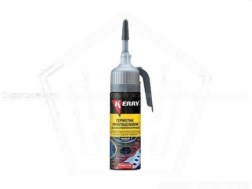 Герметик-прокладка kerry черный высокотемпературный нейтральный (100 мл./160 гр.) автоподача