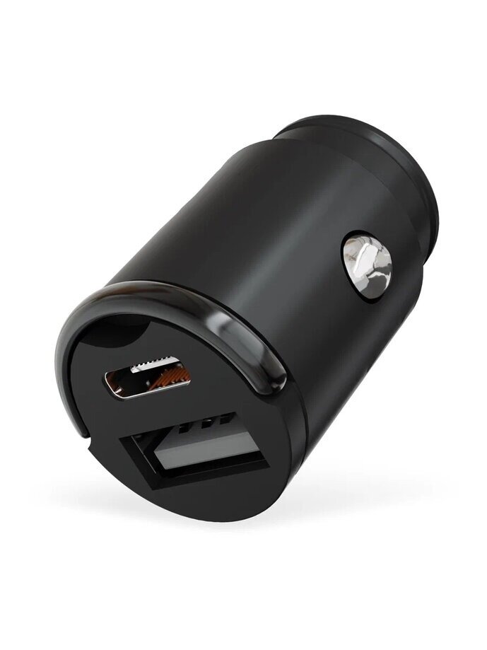 Зарядное устройство VLP 1121002, автомобильное, 45 Вт, USB-A, USB-C, черное