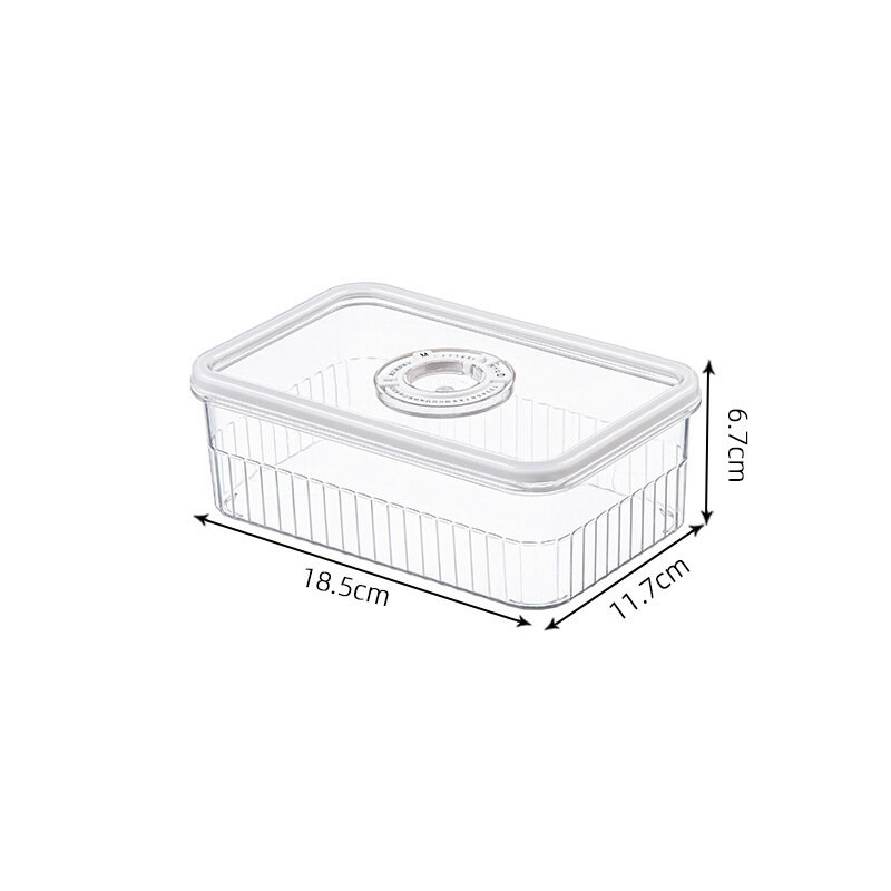 Ящик для хранения продуктов 7081, прозрачный, штабелируемый, для холодильника