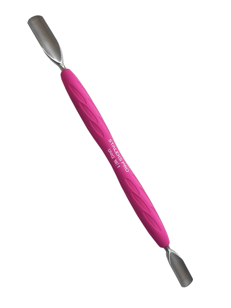 Лопатка маникюрная Gummy с силиконовой ручкой UNIQ 10 TYPE 1 (пушер скругленный широкий и скругленный узкий