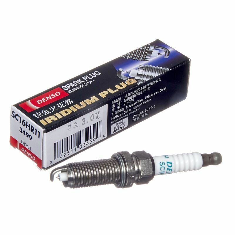 Свеча зажигания иридиевая DENSO SC16HR11 1шт. для LEXUS CT NX / TOYOTA Auris, Avensis. Allion, Corolla, Harrier Isis, Matrix. Voxy Prius Rav4 Yaris. Лексус, Тойота Королла, Аурис Хариер