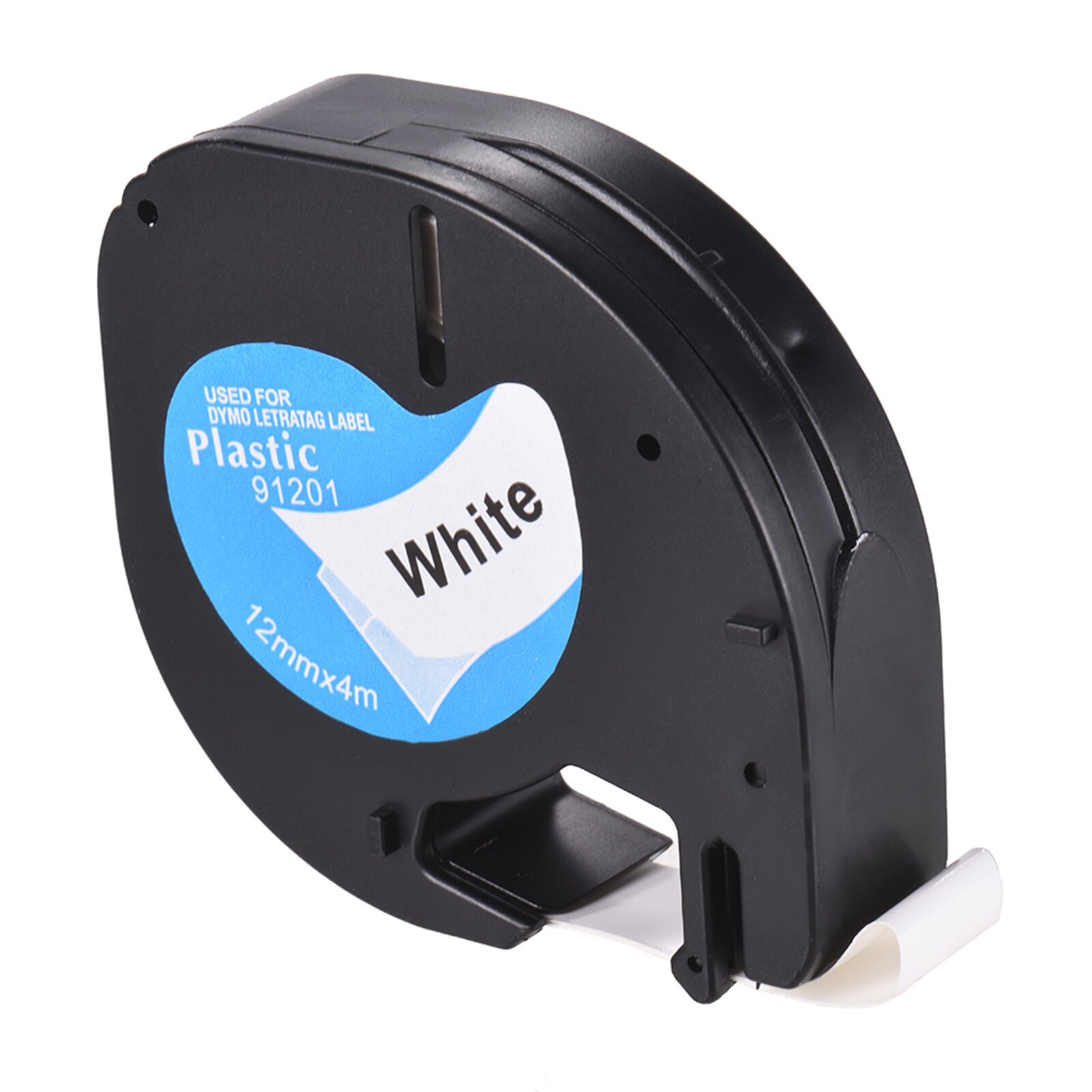 Этикетировочная лента 91201 Пластиковые самоклеящиеся заправки Черная печать