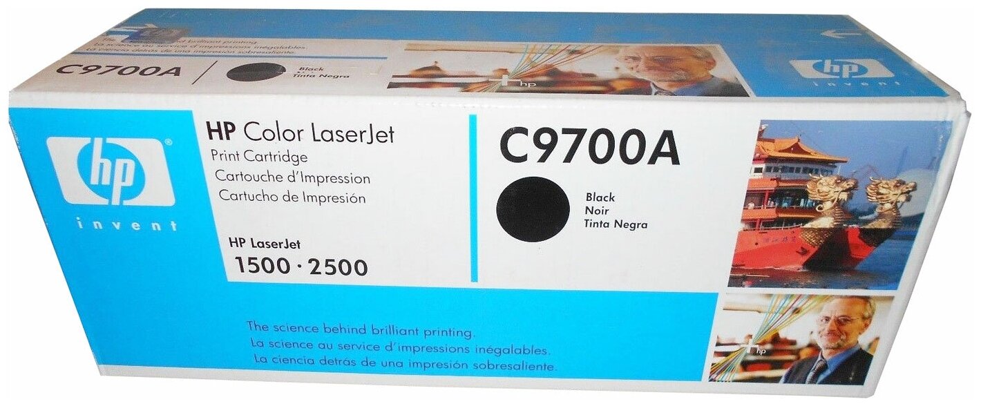 Картридж HP 121A C9700A LJ Color, для лазерных принтеров, 1 шт