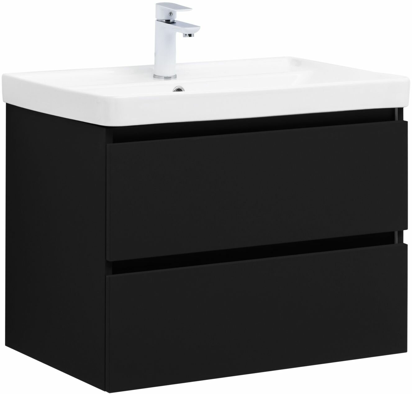 Тумба под раковину Aquanet Вега 2.0 70 черный