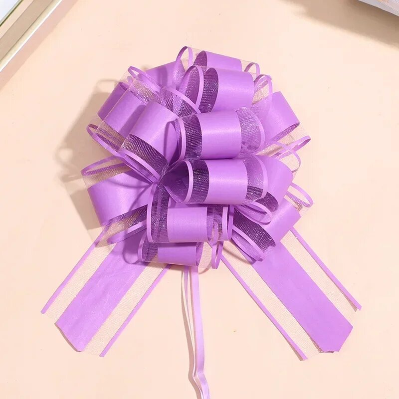 Пластиковый бант-узел сиреневый Dark Purple