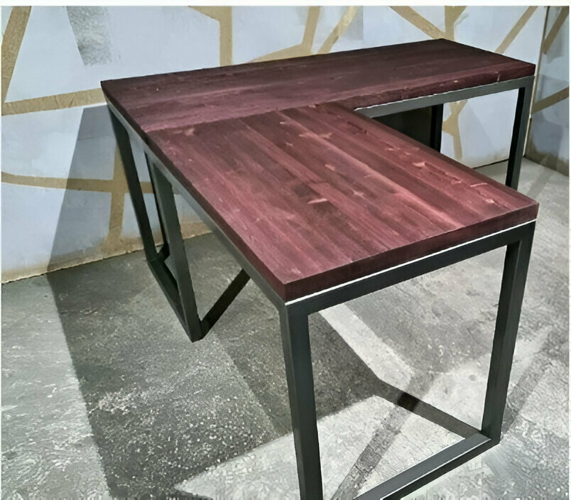 Стол EasyLOFT письменный угловой "Black cherry", 60x60x75 см, цвет вишня