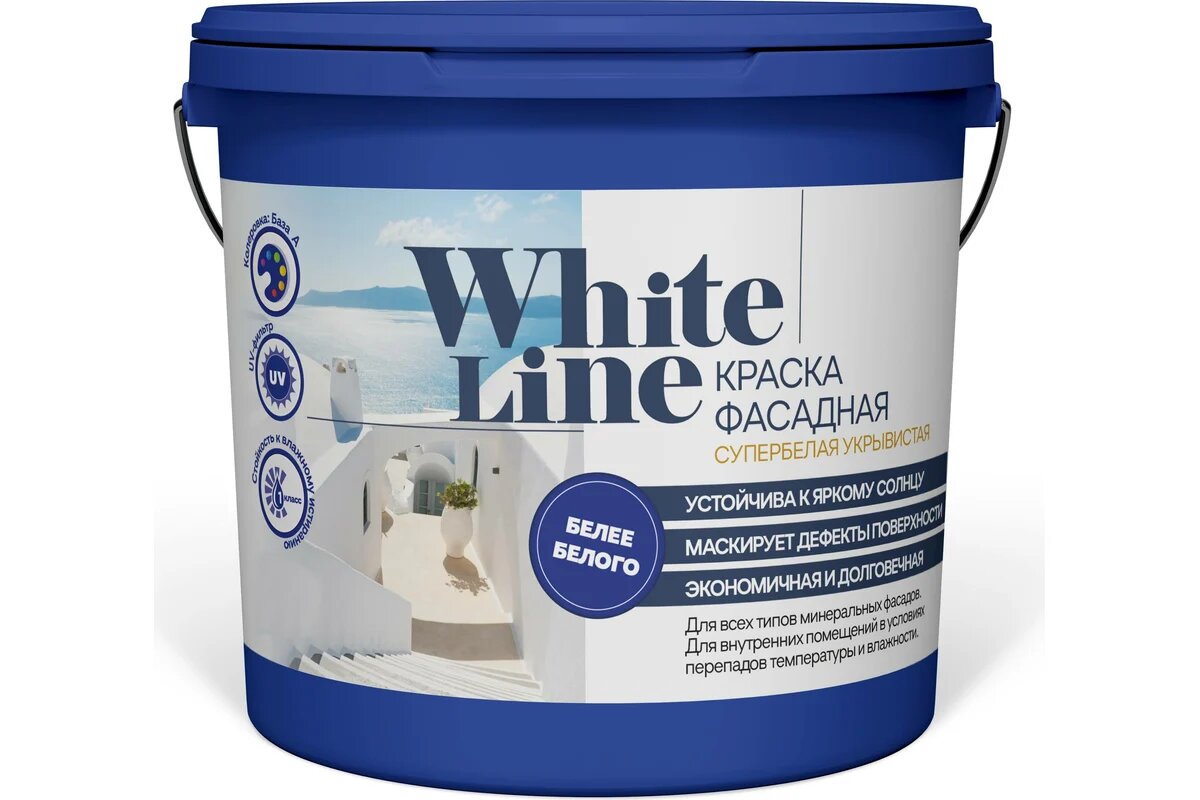 White Line ВД фасадная супербелая 25 КГ 4690417092819