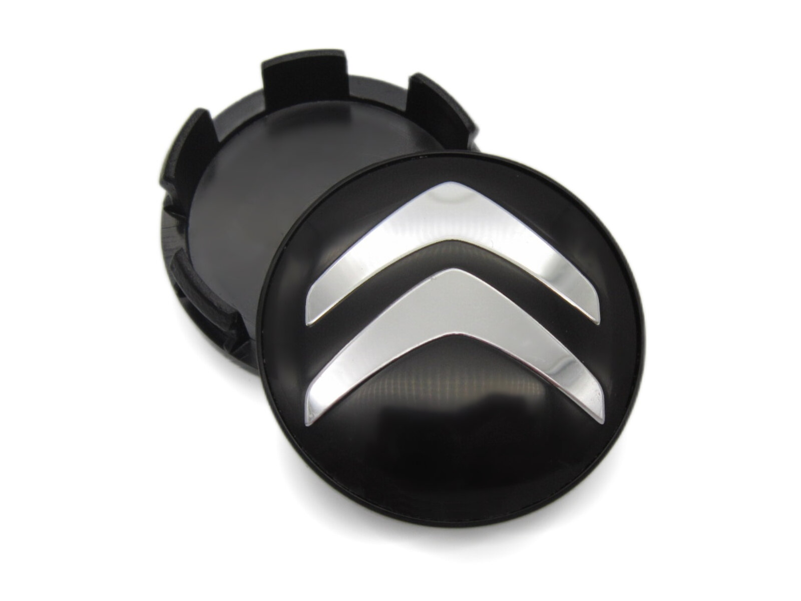 Колпачок, заглушка для литого диска СКАД Ситроен черный, 56/51/12 мм, 1 шт.