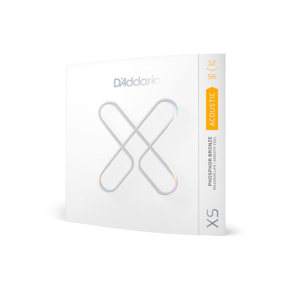 Струны для акустической гитары, фосфорная бронза, 12-56, D'Addario XSAPB1256 XS