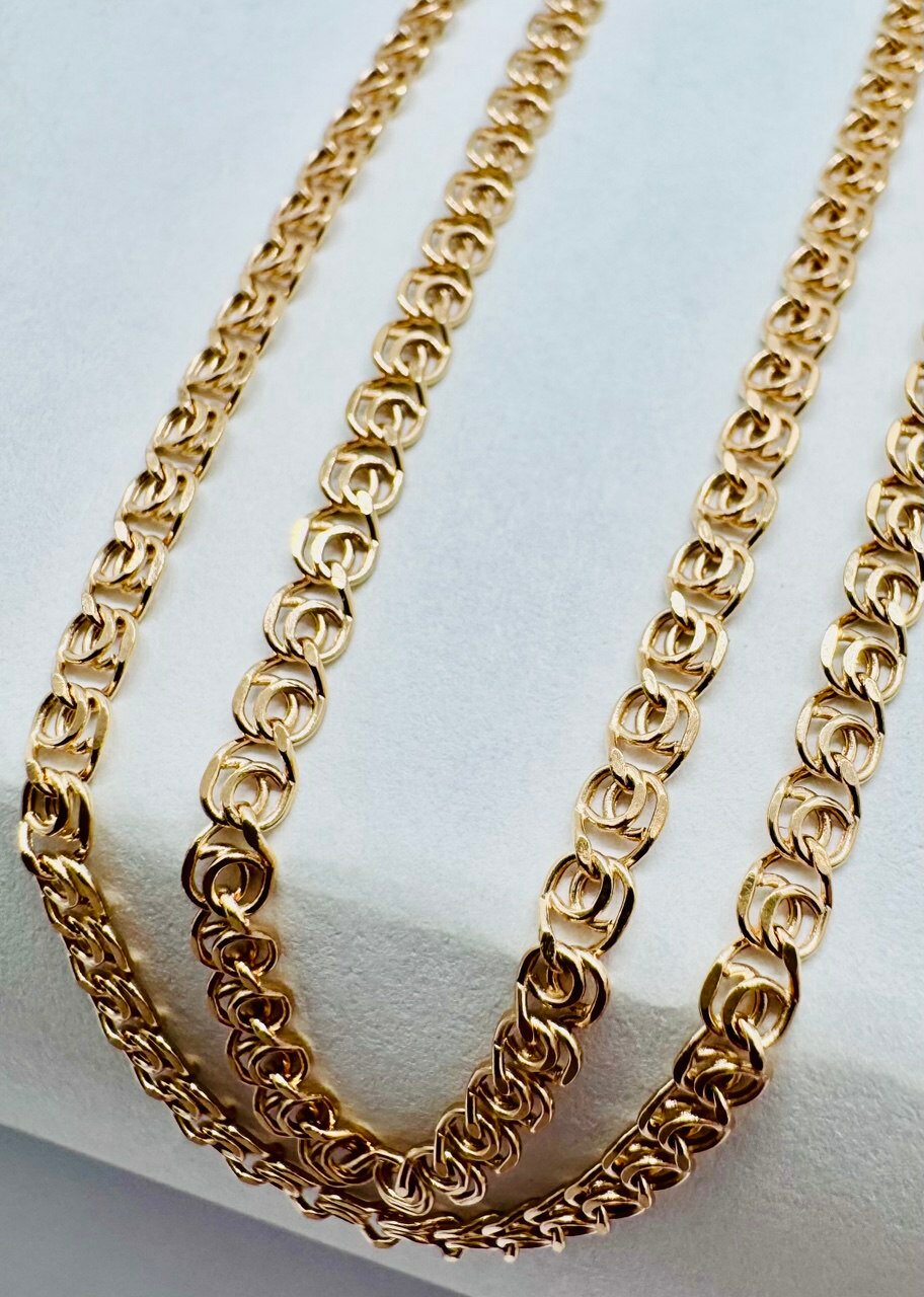 Цепь красное золото, 585 проба