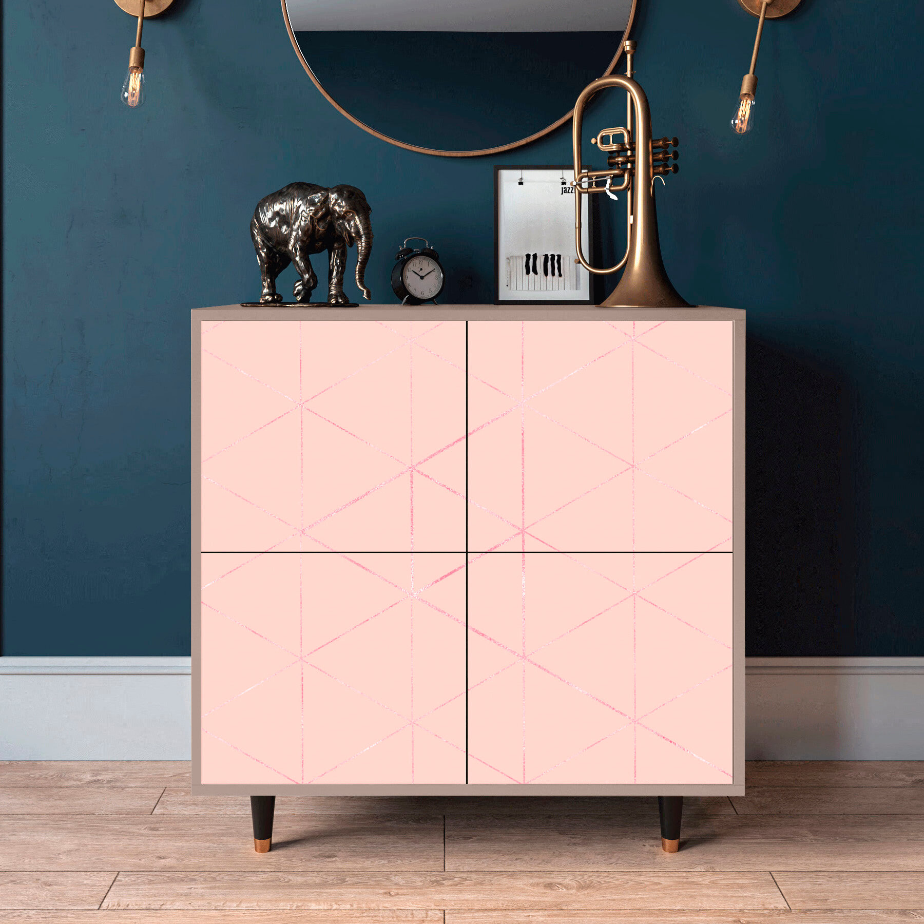 Комод - STORYZ - BS3 Rose Quartz, Размер - 94 x 96 x 48 см, Цвет корпуса - Бежевый