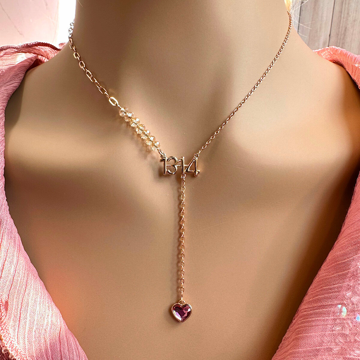 Колье, кристаллы Swarovski