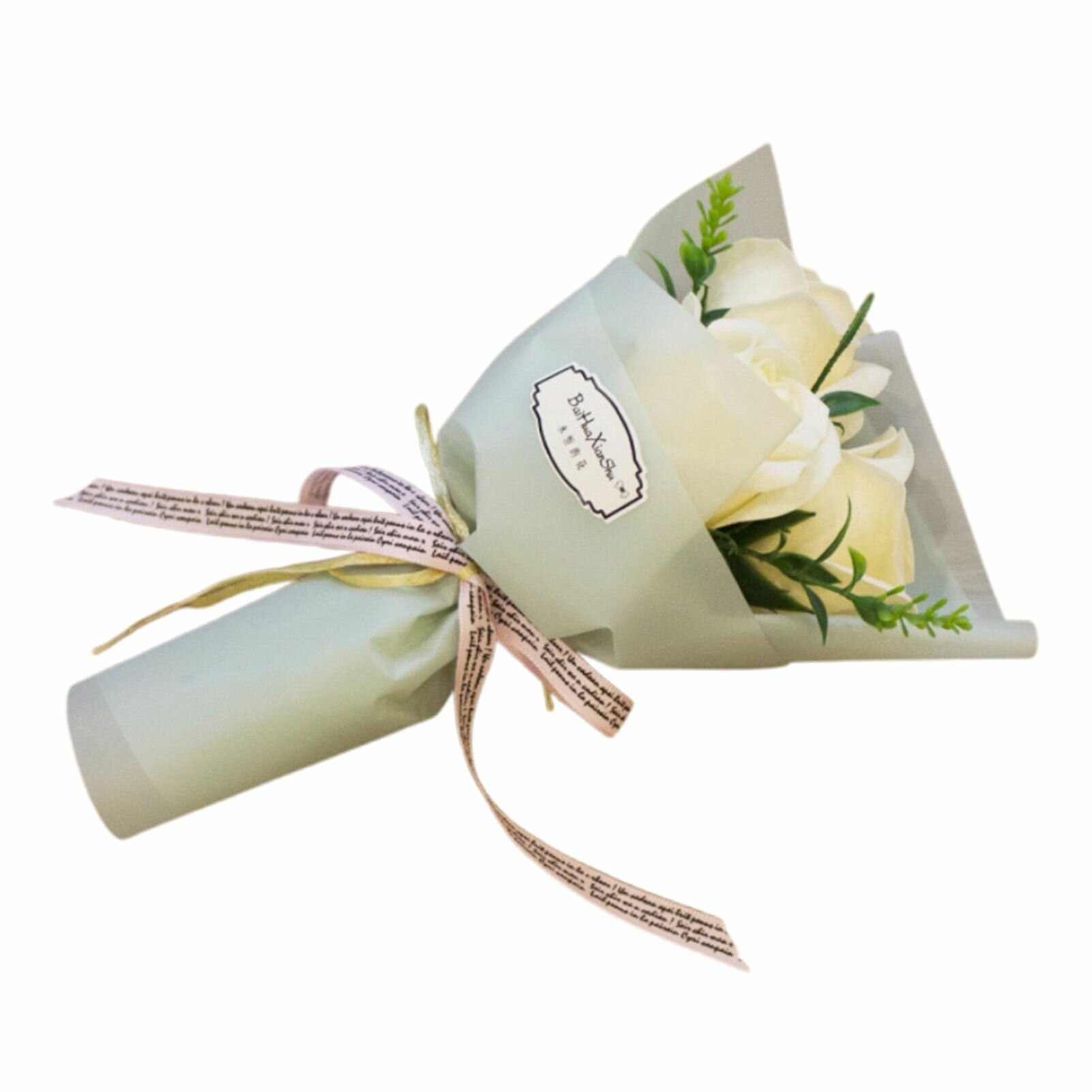 Букет из мыльных цветов — 3 искусственные розы для декора дома и свадебного стола, интерьера и офиса, не выцветают