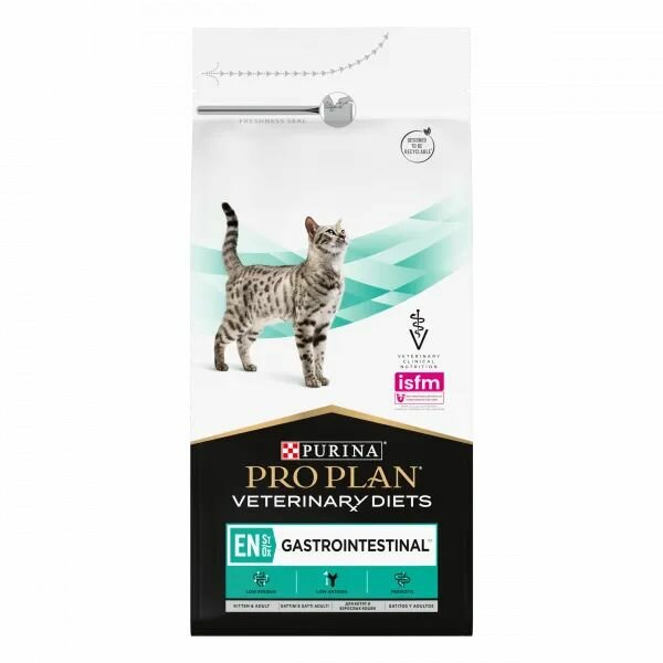 Pro Plan Veterinary diets EN St/Ox Gastrointestinal сухой корм для взрослых кошек при расстройствах пищеварения -1,5 кг
