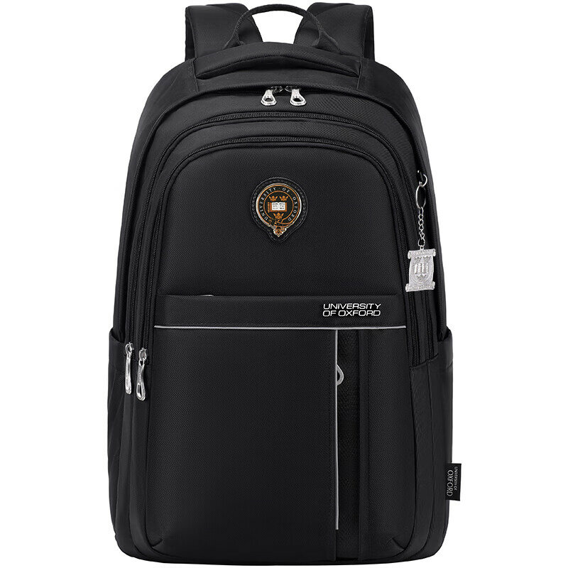 University of Oxford Backpack for Men And Women, Middle And High School Students, Lightweight Travel Backpack X1071 Black