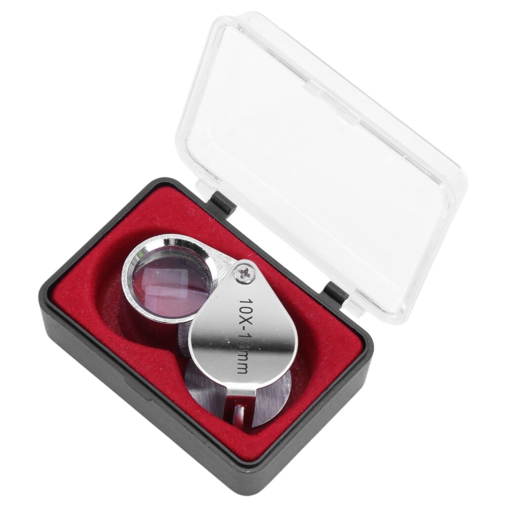 10X/20X Ювелирная Лупа Стекло Алмазная Лупа Металлический Круглый Корпус Ювелирная Лупа Для Глаз Лупа Увеличительное Стекло Прочный