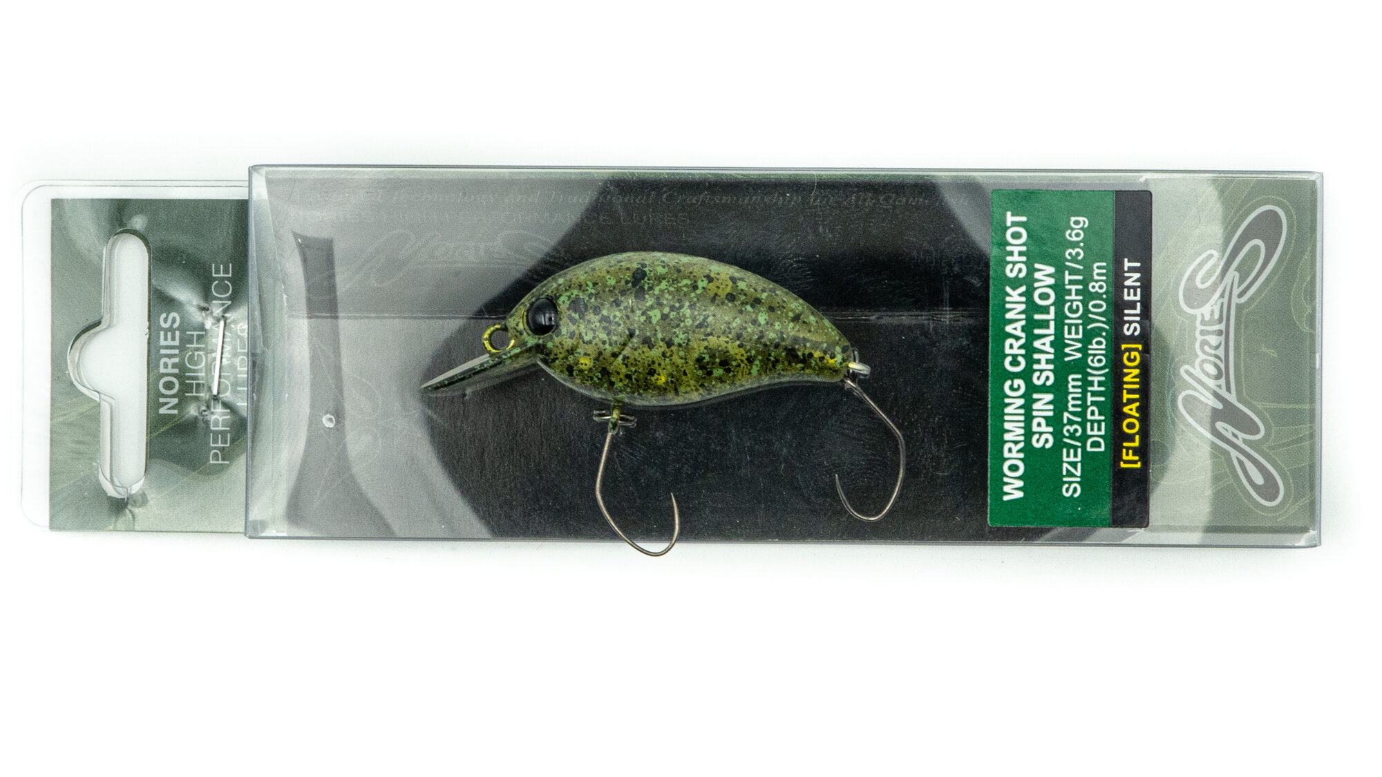 Воблер NORIES WORMING CRANK SHOT SPIN SHALLOW(SILENT) 37mm 3.6гр цвет 359M