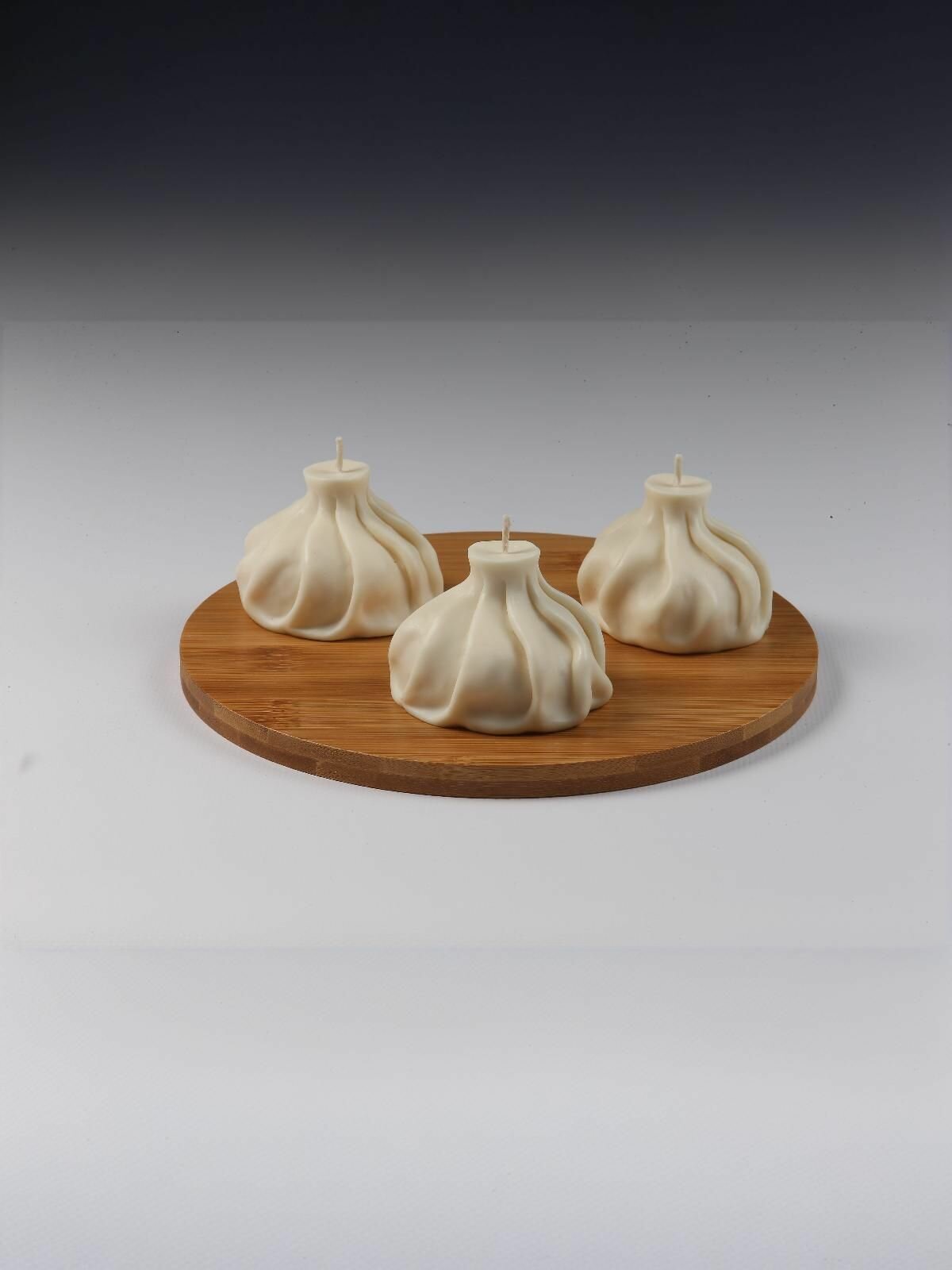 Набор свечей Хинкали с подсвечниками, 3 шт.
