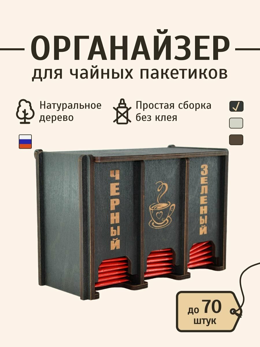 Органайзер-подставка для чайных пакетиков