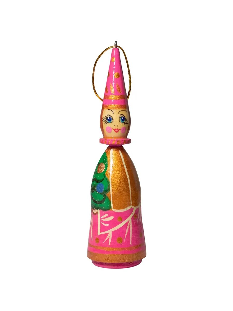 Елочная игрушка деревянная фигурка Фея на елку