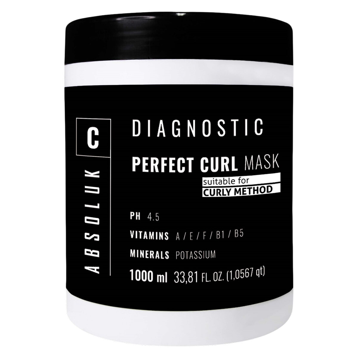 Маска для кудрявых и вьющихся волос Absoluk Diagnostic Perfect Curl Mask, 1000 мл