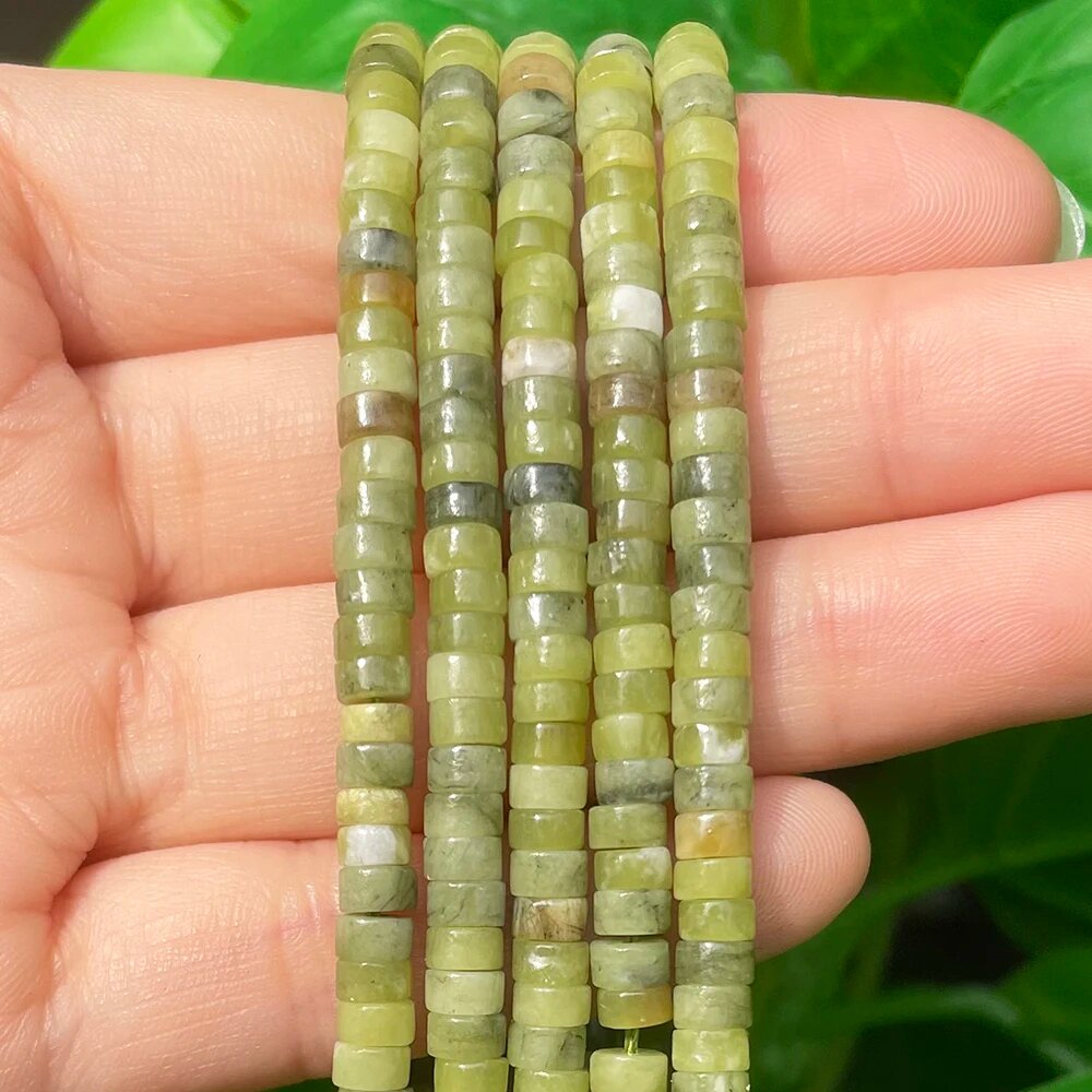 Натуральные бирюзовые агаты Rondelle бусины для ювелирных изделий xilitata Green Jade