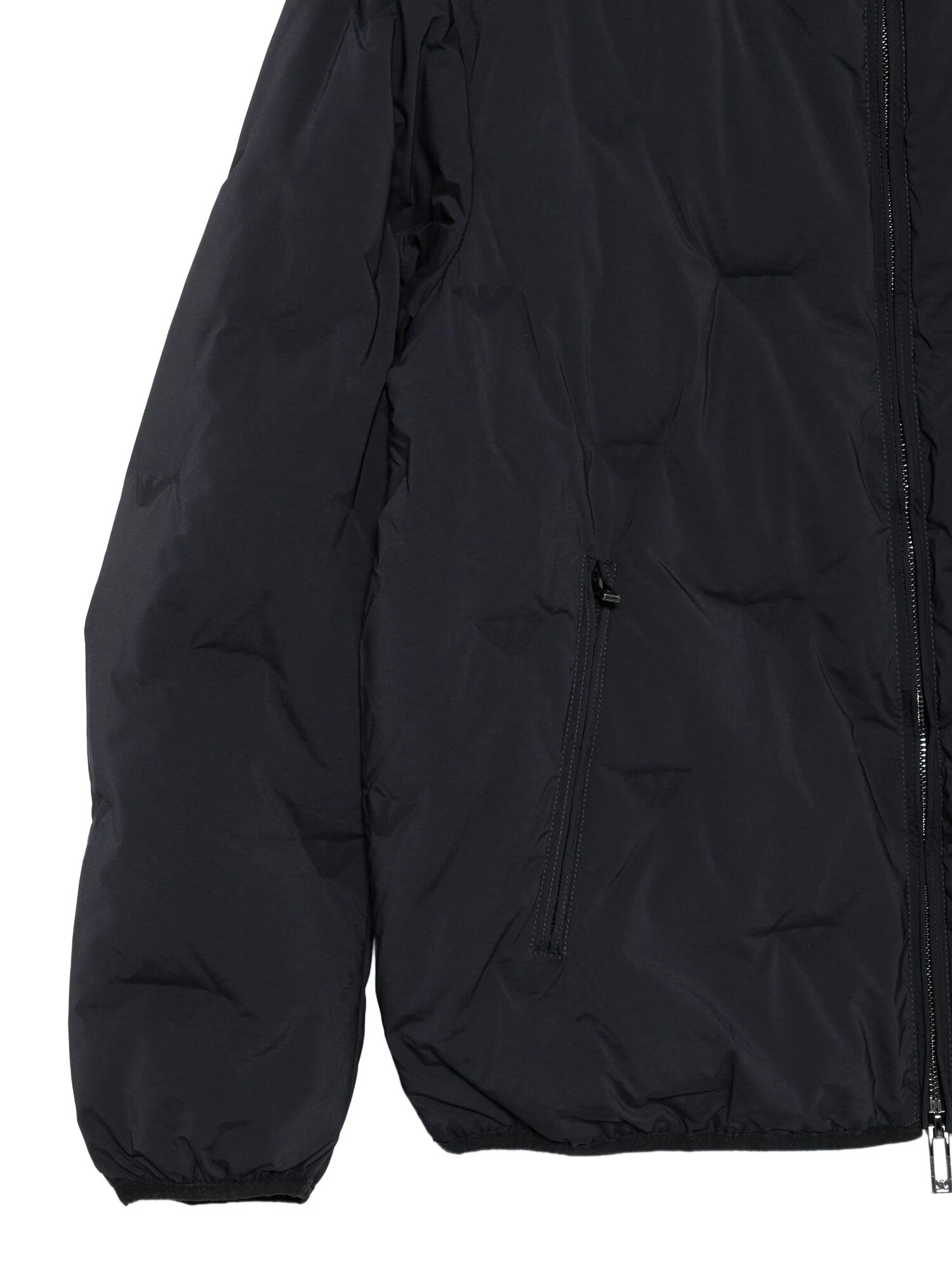 Куртка EMPORIO ARMANI Zip-up jacket, размер 50, черный — фото 1