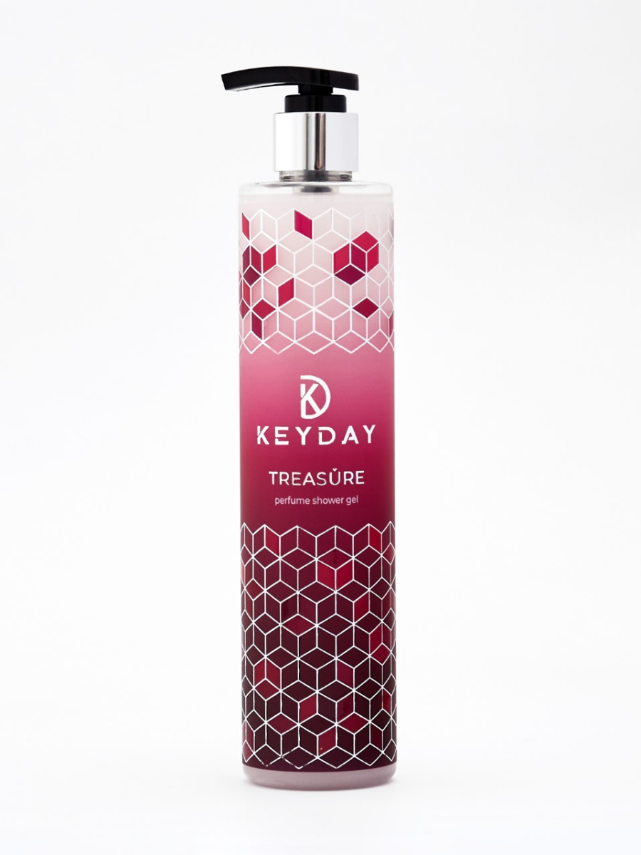 Гель для душа с экстрактом жемчуга Keyday Treasure Rose, 350 мл