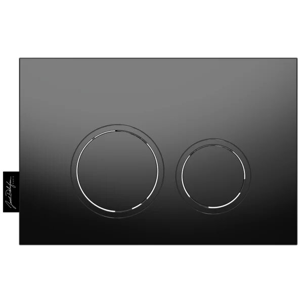 Кнопка смыва для унитаза Jacob Delafon E38066-BMT черная, матовая, кнопка для инсталляции, двойной смыв