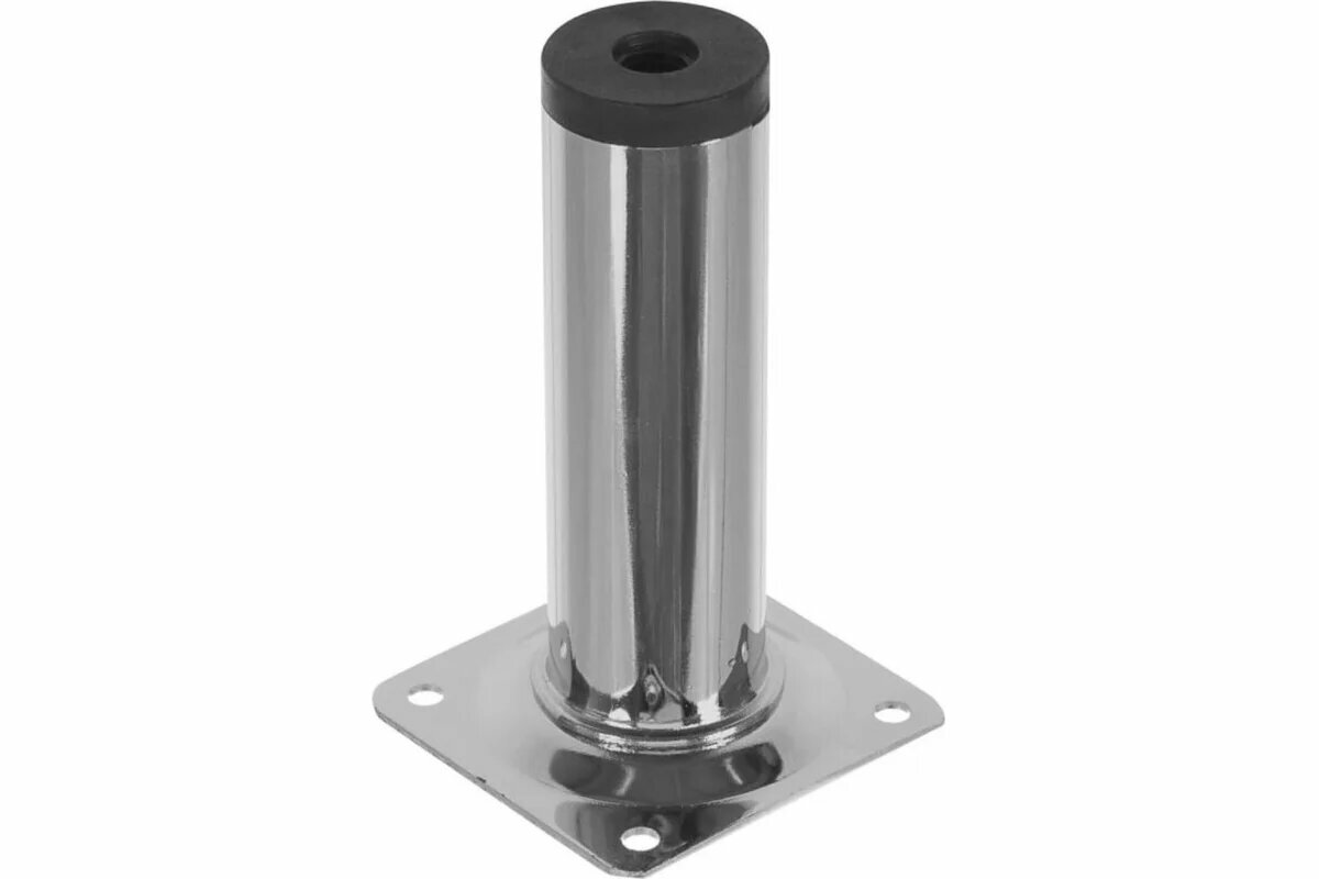 Tech-Krep металлическая круглая ножка нерегулируемая, D50x100 мм, хром, комплект 4 шт