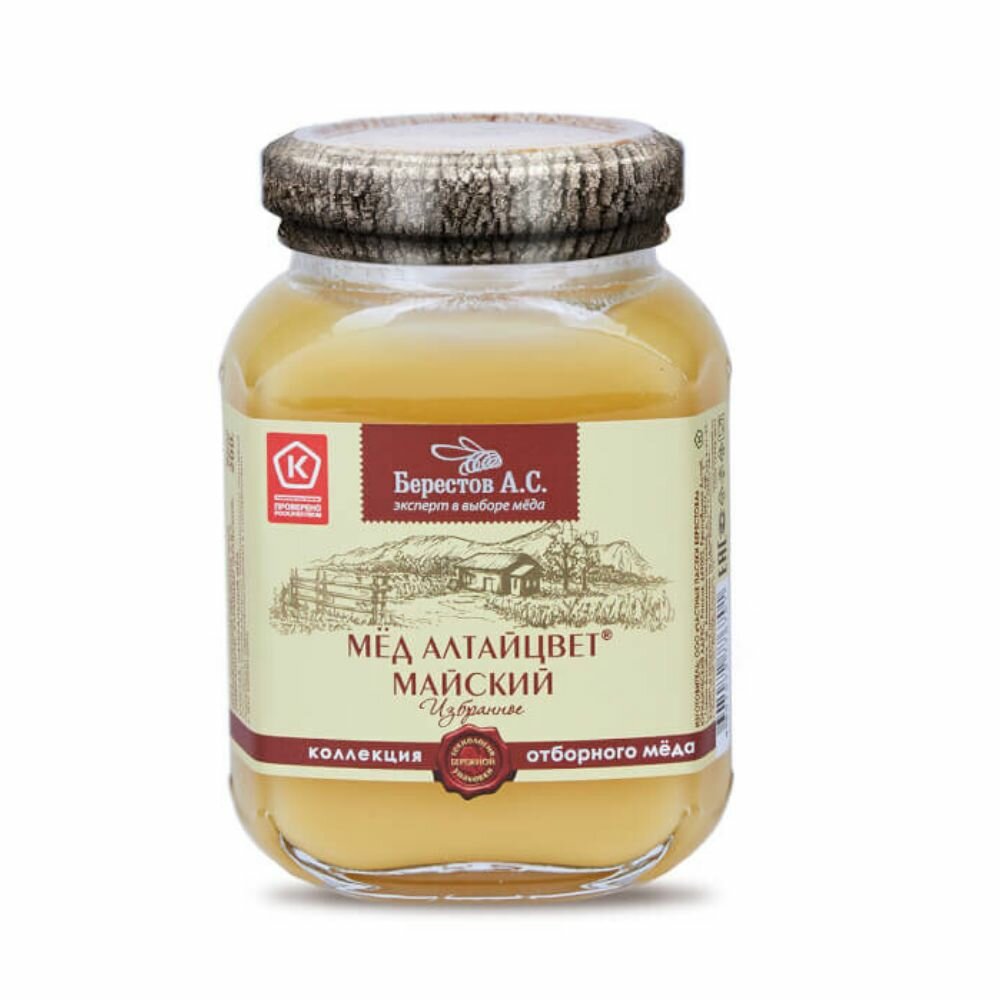 Мед натуральный Алтайцвет, Майский избранное 200 г Берестов А. С.