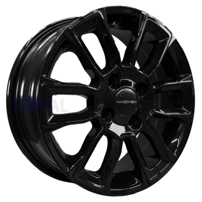 Литой колесный диск Khomen Wheels KHW1406 (Lada Granta) 5,5x14/4x98 ET35 D58,5 Black