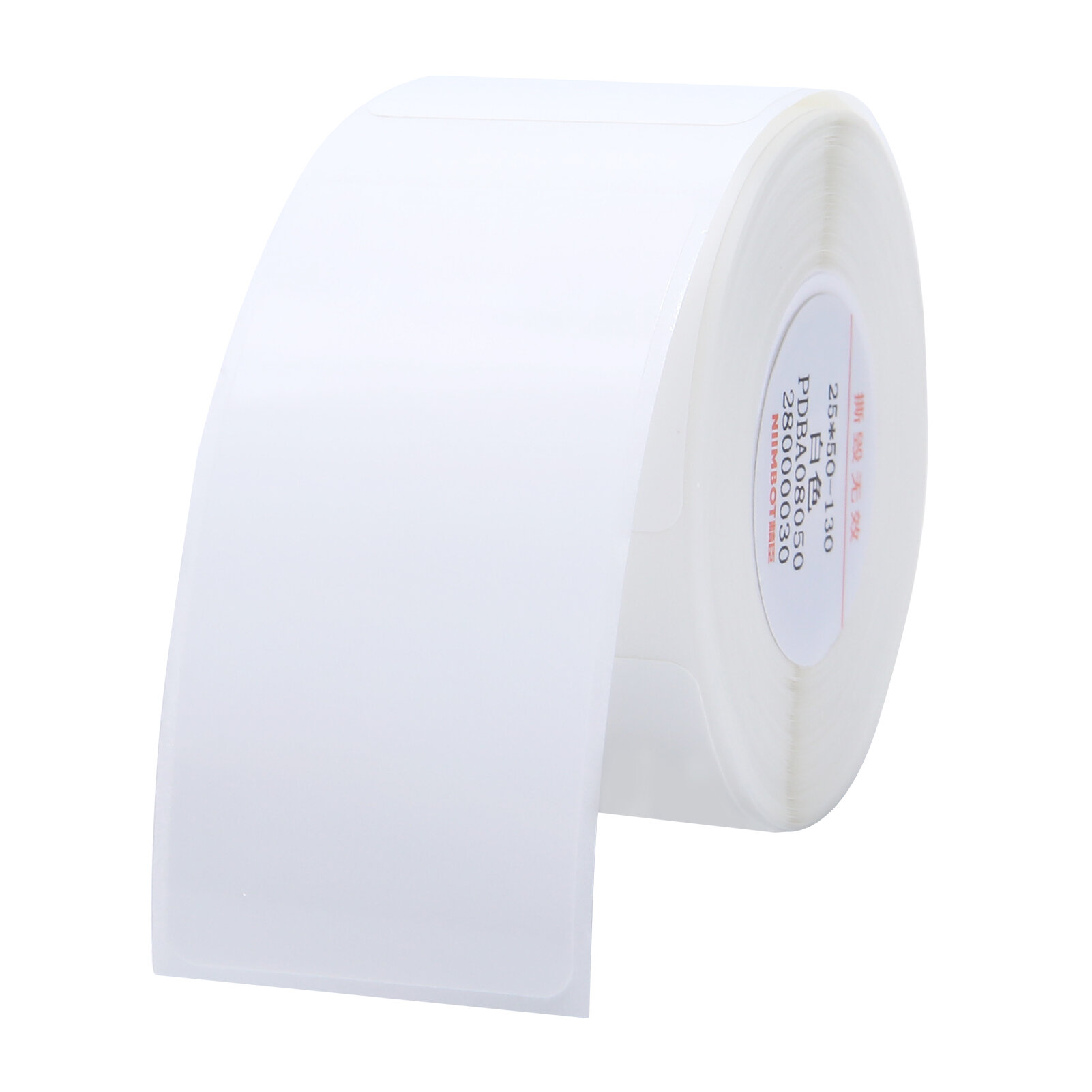 Бумага для этикеток Niimbot термальная кабельная для принтера этикеток D101 штрих-код цена размер имя пустые этикетки водонепроницаемая разрыв 25x50mm 130 листов/рулон для ценника канцтовары магазины одежды кабели провода Белый