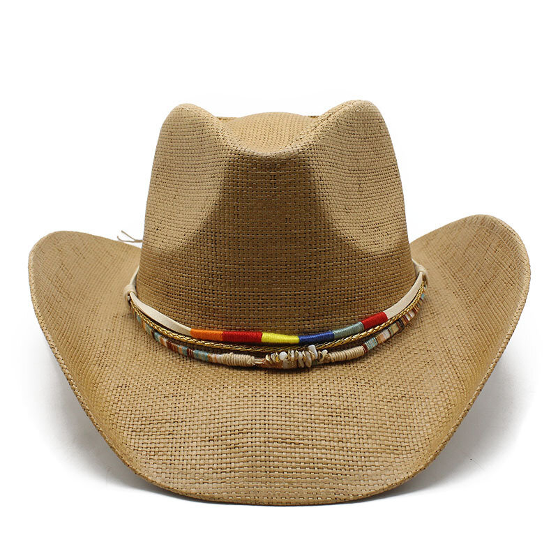 Многоцелевая Соломенная ковбойская шляпа Женщины Лето Краска Солома / ZCM-174
