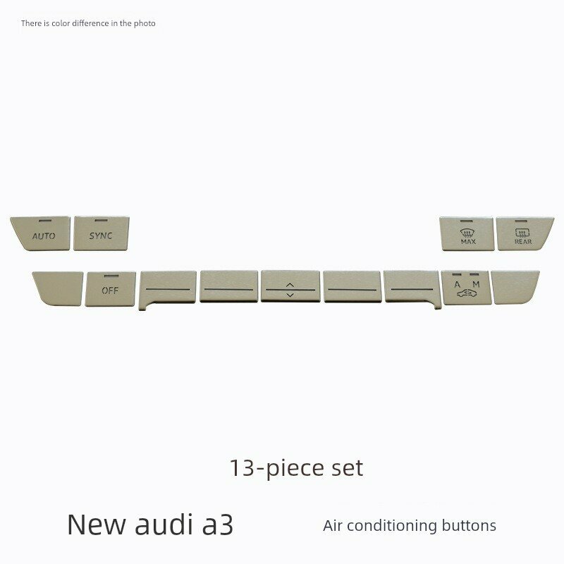Наклейки на кнопки Audi A3 (модели 2014-2024), декоративные наклейки на замки дверей A3L, наклейки на кнопки