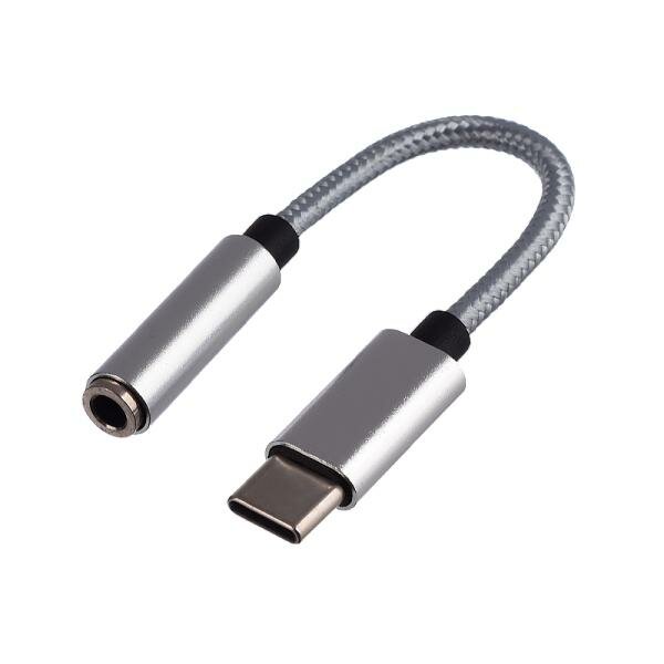 Переходник GoPower Audio adapter AUX to TYPE-C 0.1m 00-00027481, 1шт.